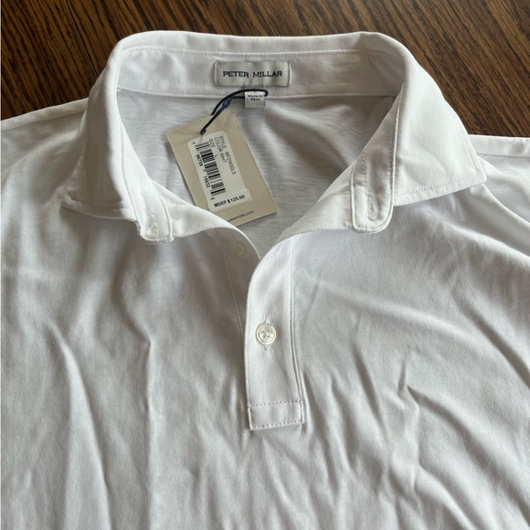 Peter Millar | Shirts | Nwt Peter Millar Long Sleeve Polo White Size ...